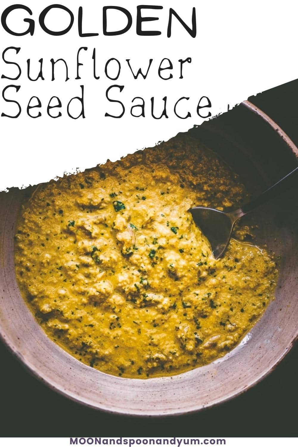 Golden Sunflower Seed Sauce - MOON and spoon and yum