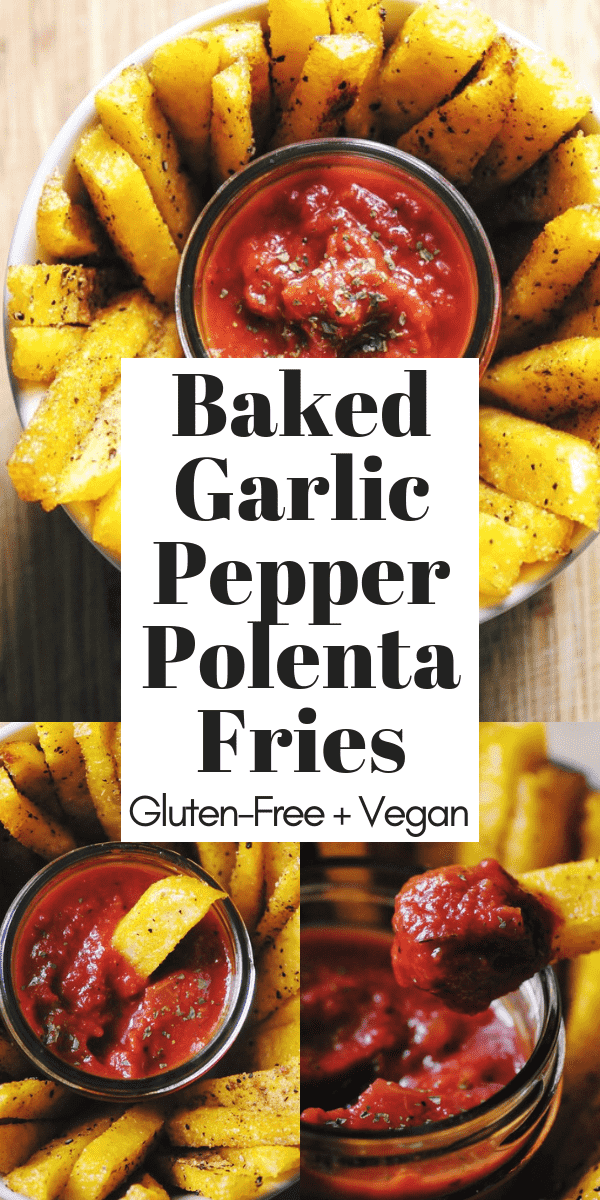 Baked Garlic Pepper Polenta Fries Moon And Spoon And Yum