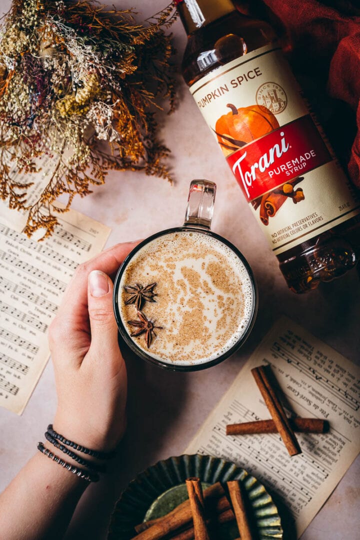 Oat Milk Pumpkin Spice Steamer (Dairy-Free)