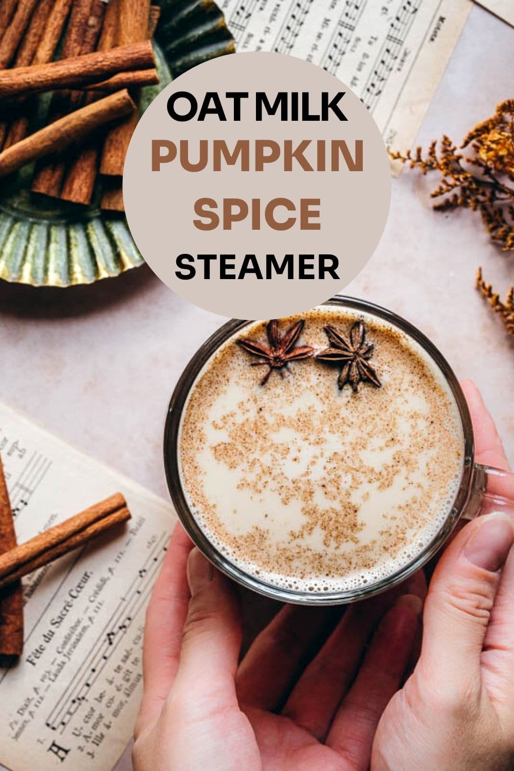 Oat Milk Pumpkin Spice Steamer (Dairy-Free)