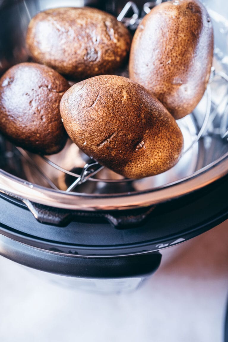 Instant Pot Duo Crisp Pesto Smashed Potatoes