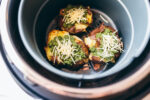 Instant Pot Duo Crisp Pesto Smashed Potatoes