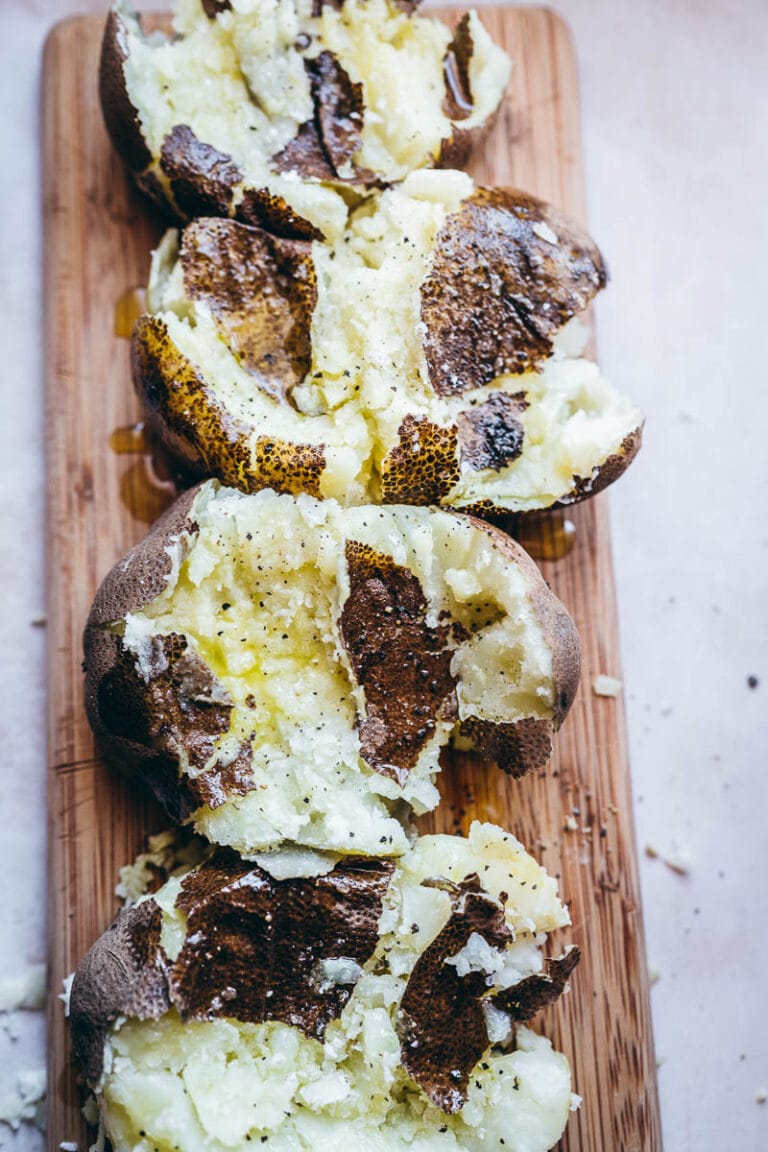 Instant Pot Duo Crisp Pesto Smashed Potatoes