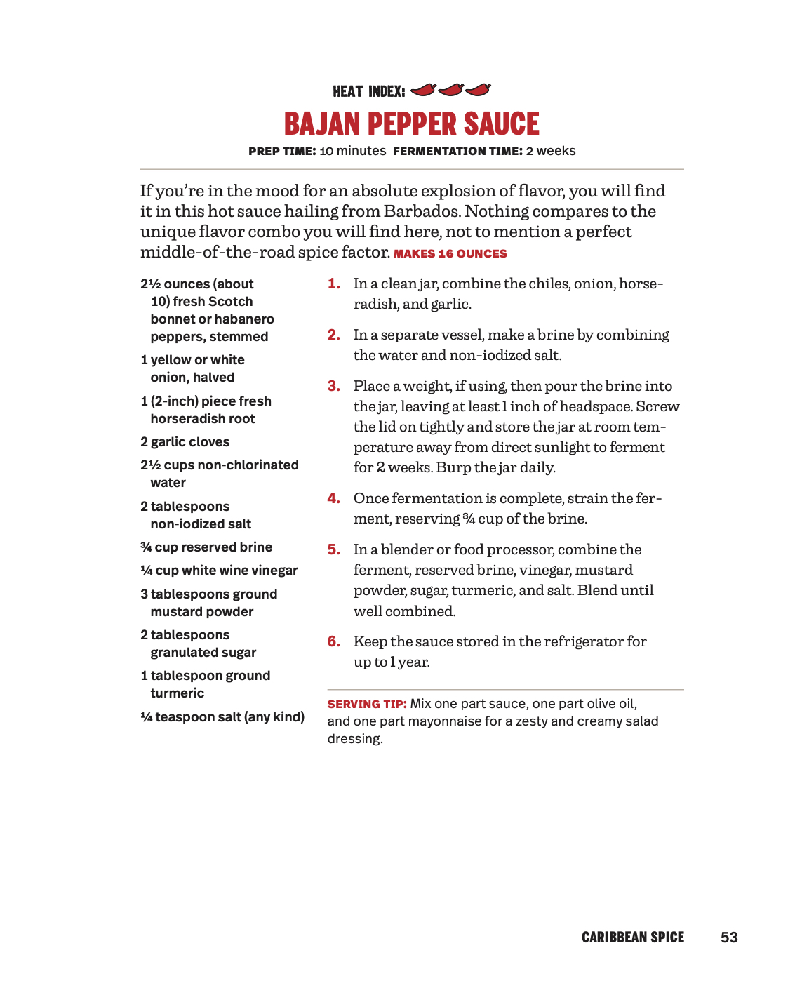 Homemade Fermented Bajan Pepper Sauce (Barbados Hot Sauce)