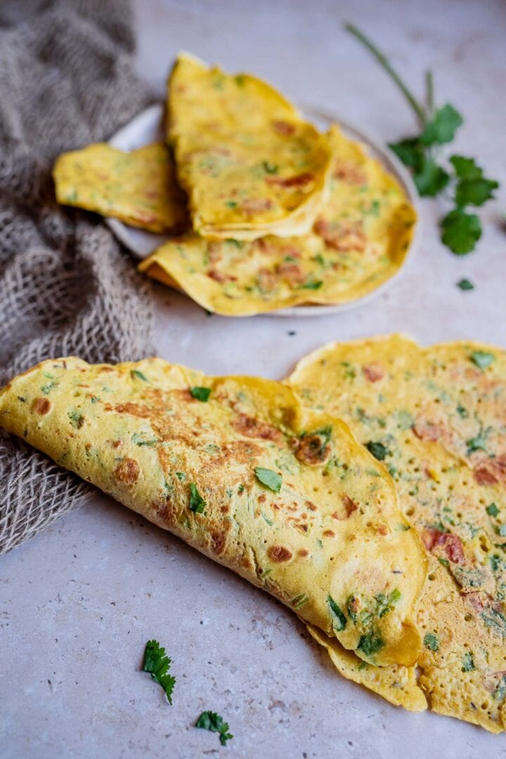 Besan Chilla (Savory Indian Chickpea Pancakes)