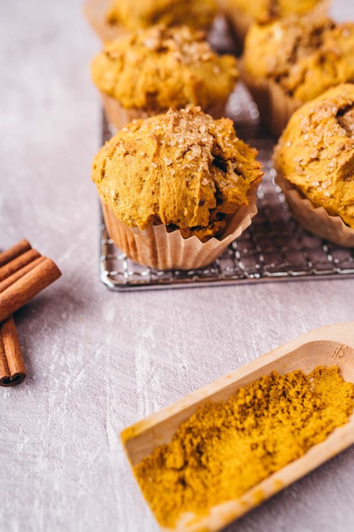One-Bowl Golden Pumpkin Muffins - MOON and spoon and yum