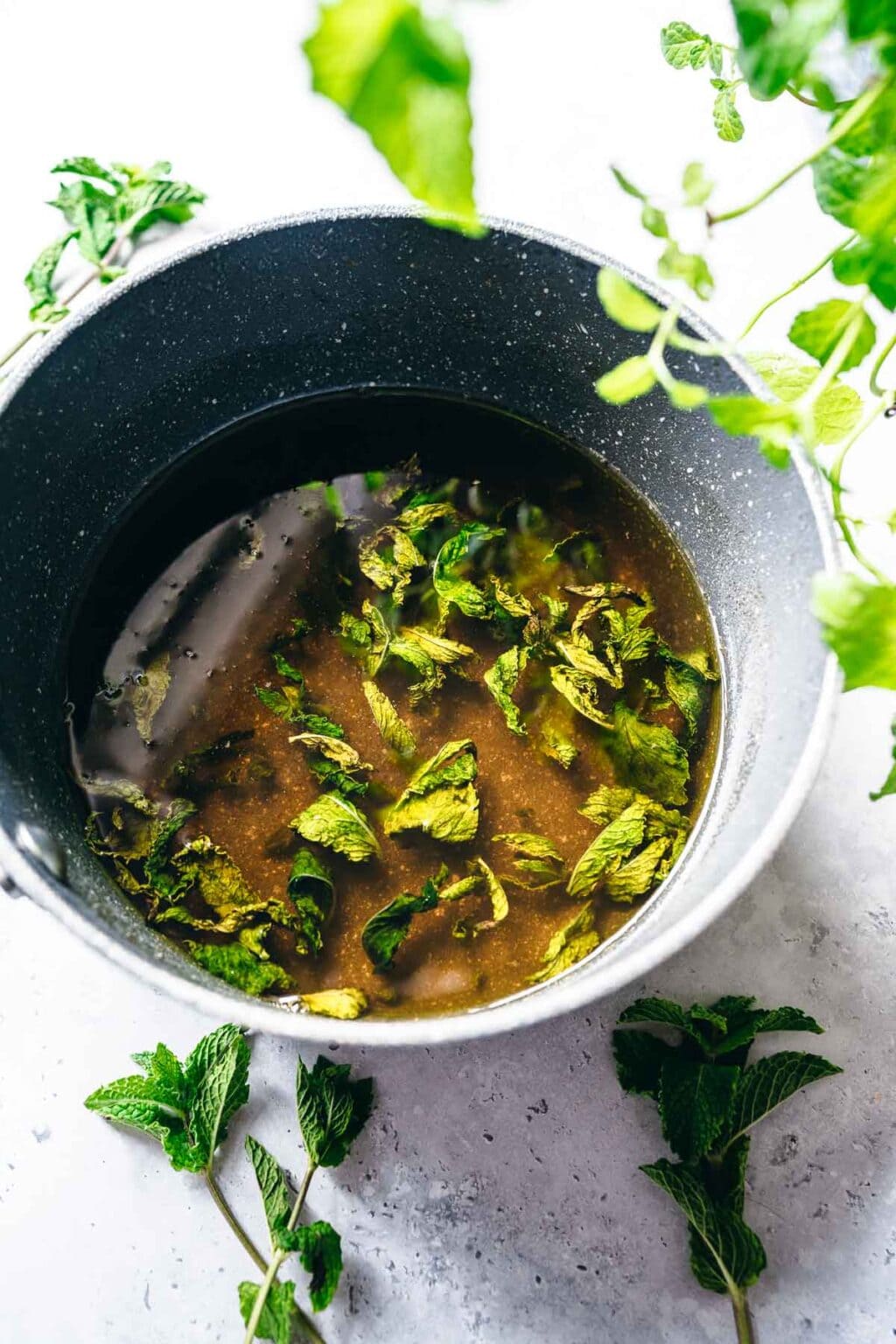 Fresh Mint Simple Syrup - MOON and spoon and yum