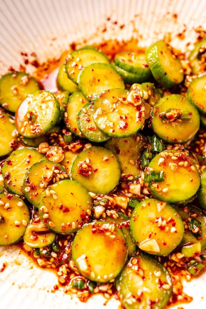 Spicy Korean Cucumber Salad (Oi Muchim) - MOON and spoon and yum