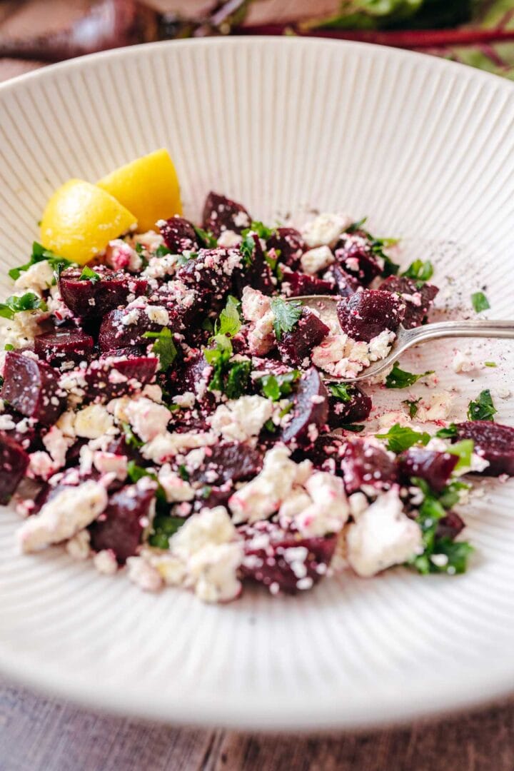 Easy Beet Salad with Feta - MOON and spoon and yum