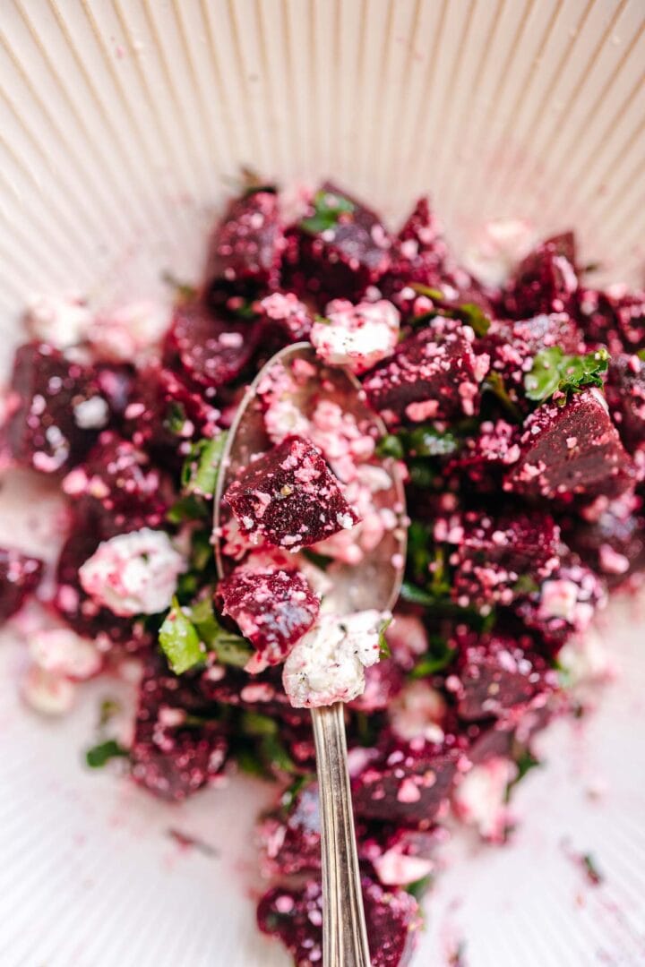 Easy Beet Salad with Feta - MOON and spoon and yum