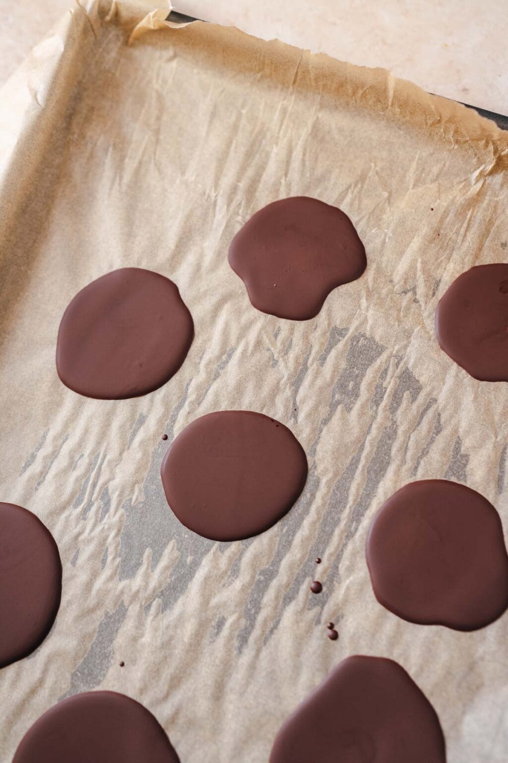 Strawberry Almond Butter Chocolate Puddles