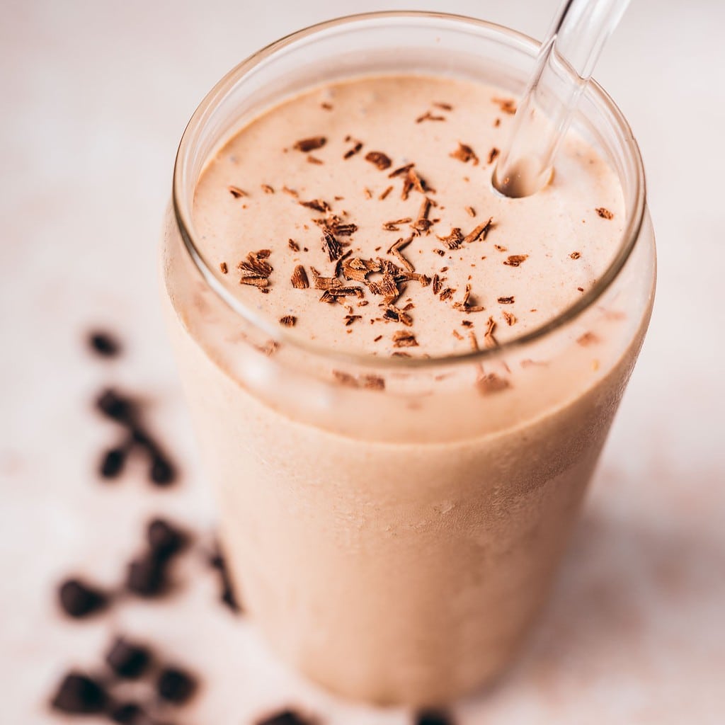 Tahini Chip Cold Brew Shake - MOON and spoon and yum