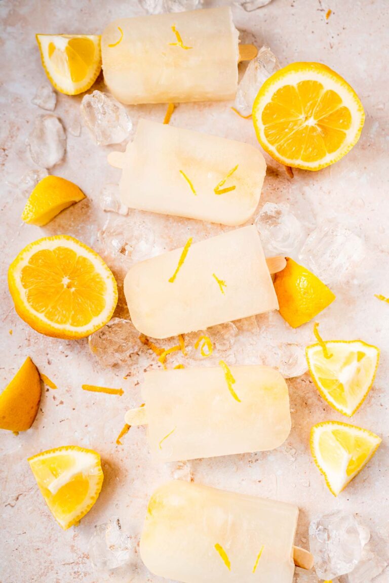 3-Ingredient Lemonade Popsicles - MOON and spoon and yum