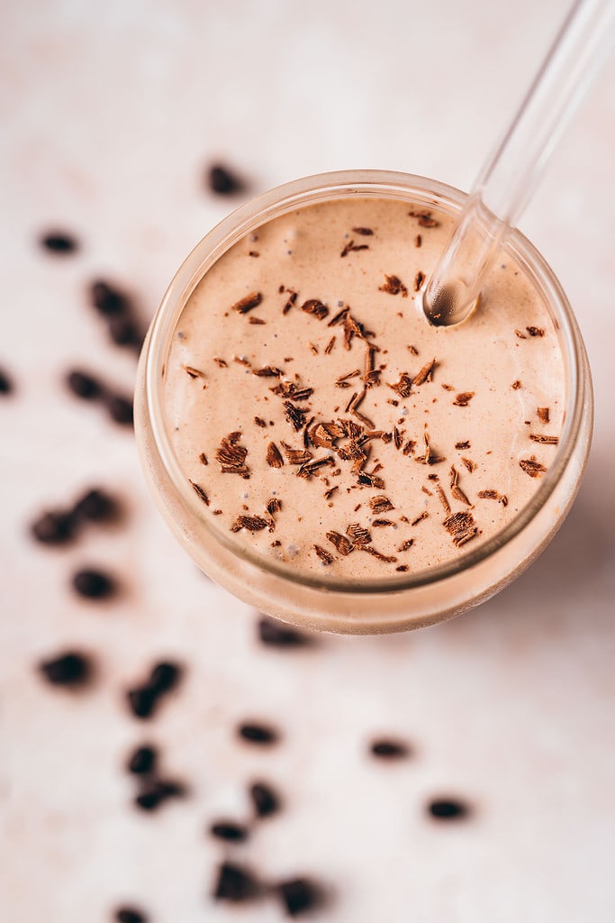 Tahini Chip Cold Brew Shake - MOON and spoon and yum