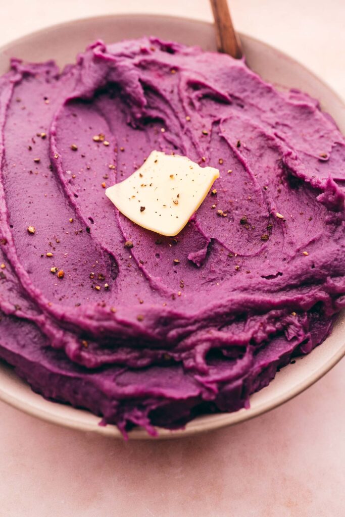 Creamy Mashed Purple Sweet Potatoes - MOON and spoon and yum