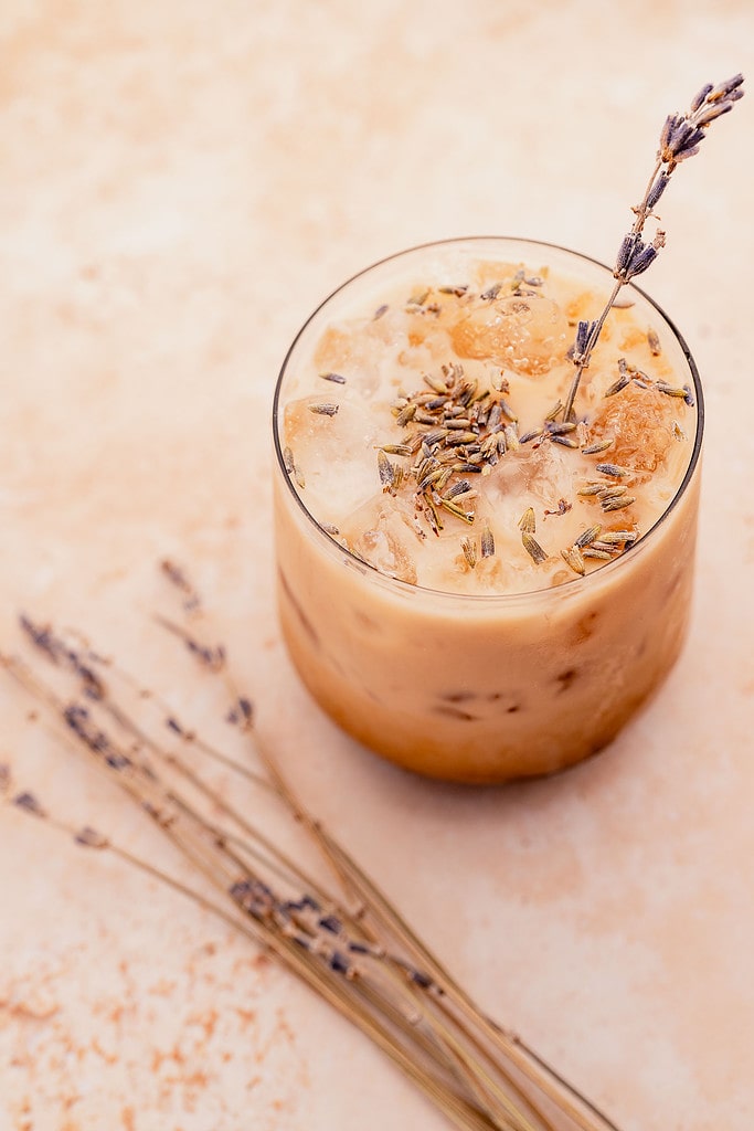 Copycat Starbucks Iced Lavender Oatmilk Latte - MOON and spoon and yum