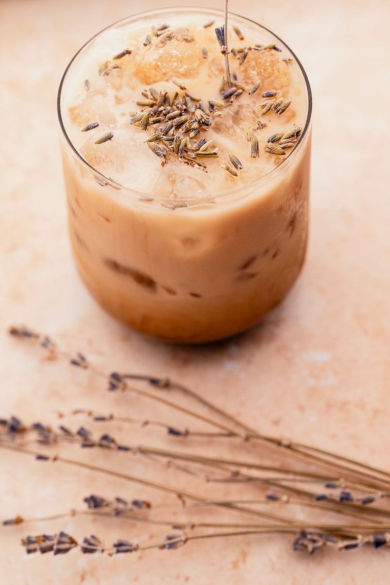 Copycat Starbucks Iced Lavender Oatmilk Latte - MOON and spoon and yum