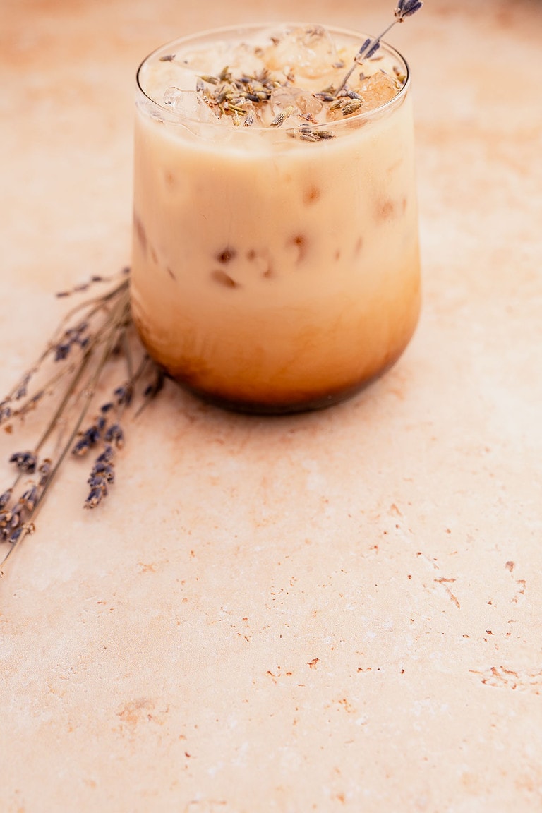 Copycat Starbucks Iced Lavender Oatmilk Latte - MOON and spoon and yum