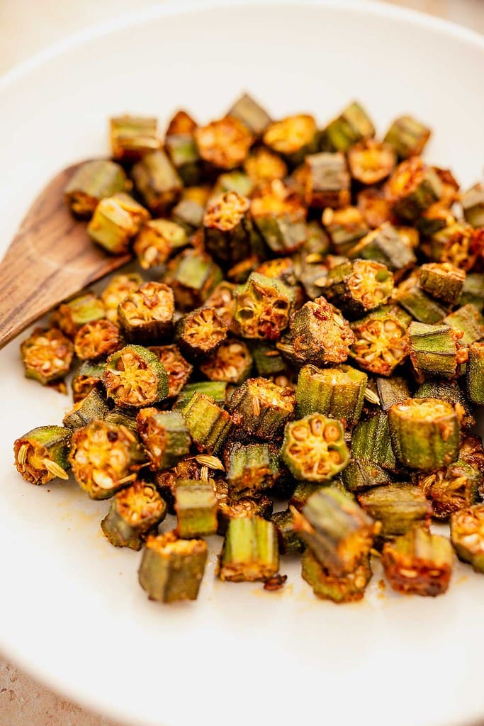 Easy and Tasty Roasted Okra Recipe - MOON and spoon and yum