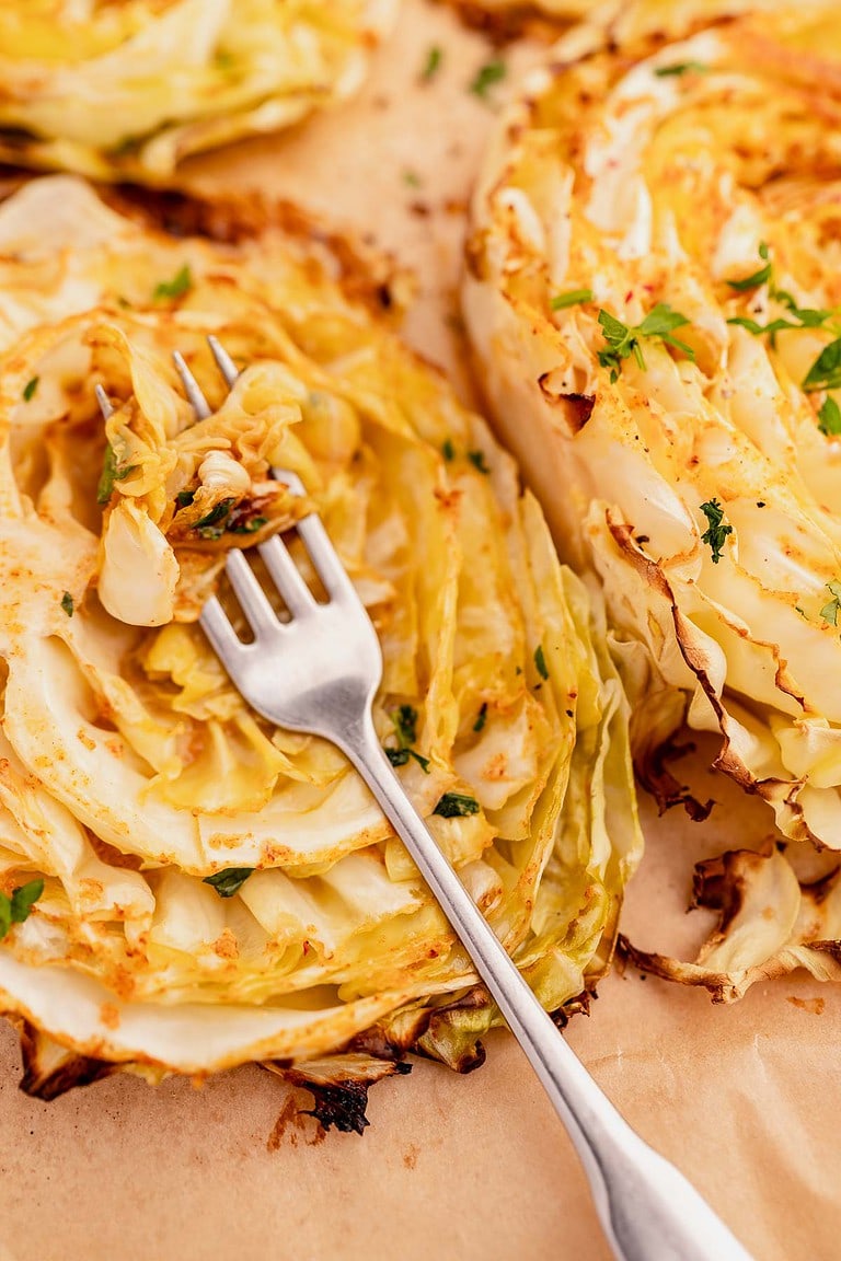 Delicious Roasted Cabbage Steaks - MOON and spoon and yum