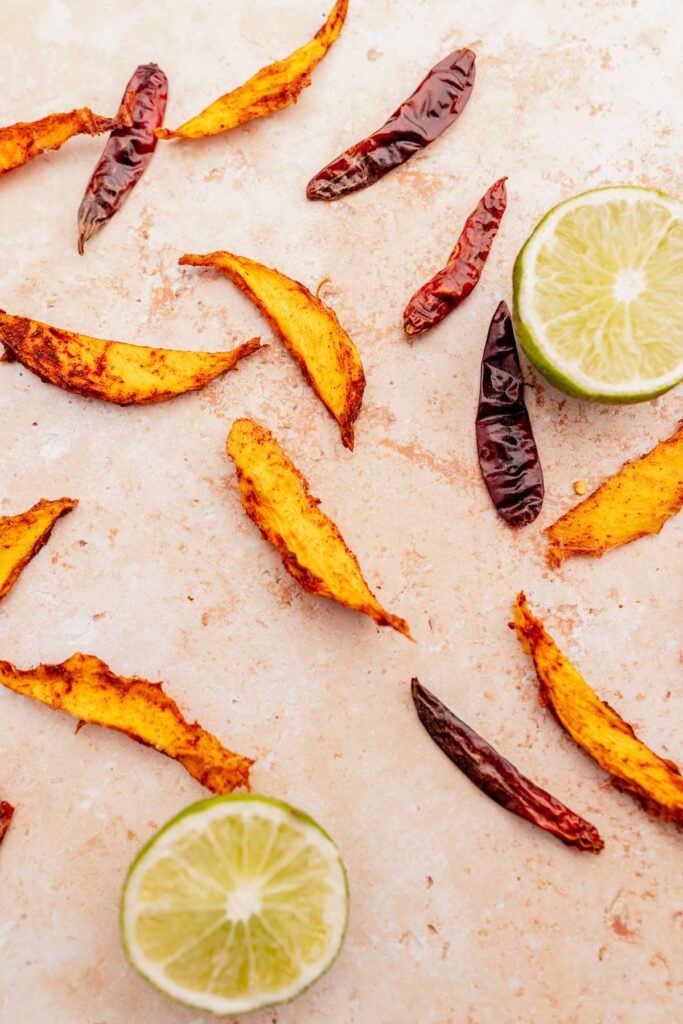 How to Dehydrate Mango - Dried Chili Lime Mango Recipe! - MOON and ...