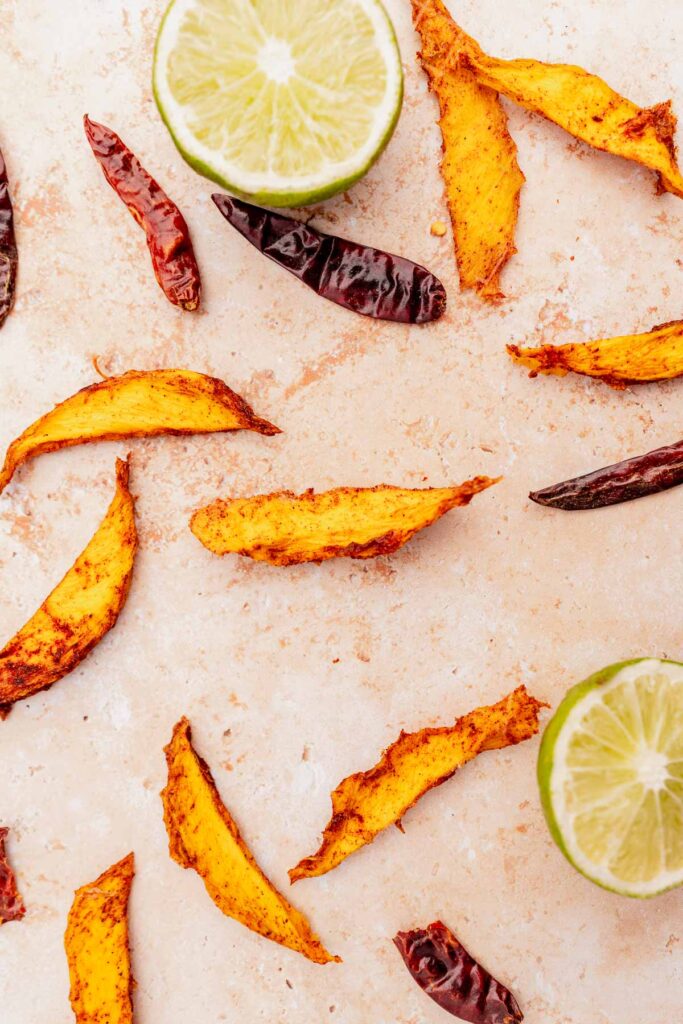 How to Dehydrate Mango - Dried Chili Lime Mango Recipe! - MOON and ...