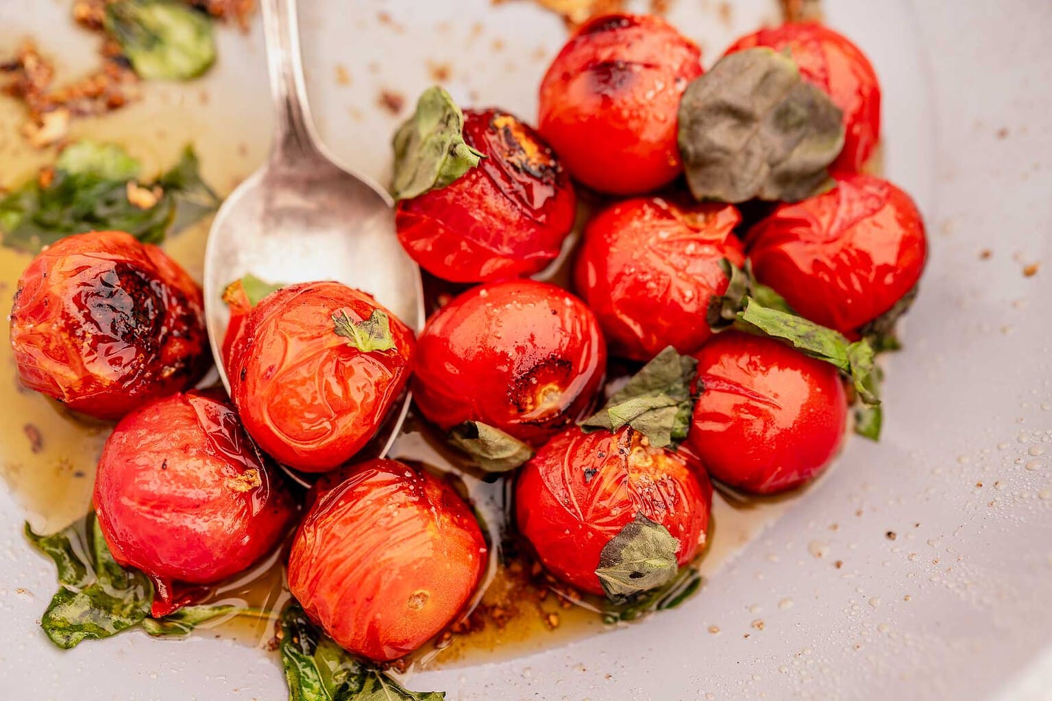 Scrumptious Blistered Tomatoes - MOON and spoon and yum