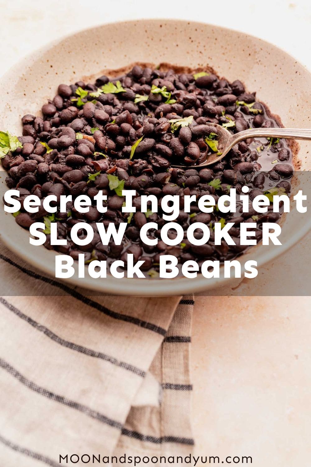 Secret-Ingredient Slow Cooker Black Beans - MOON and spoon and yum