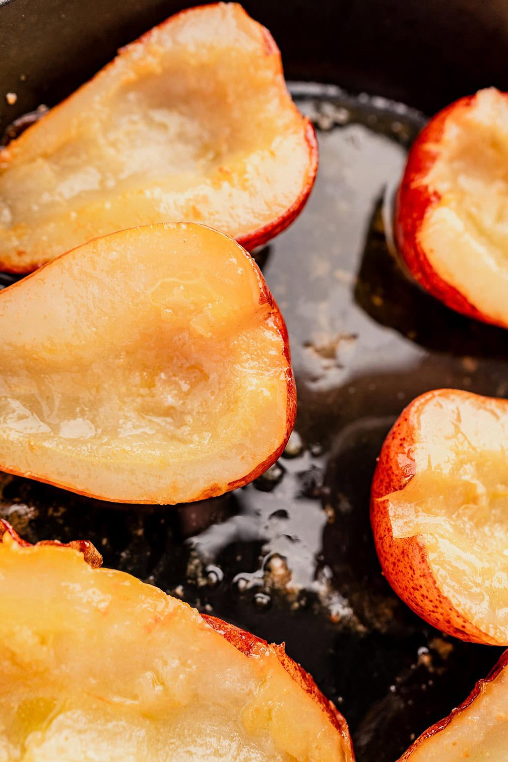 Chocolate Balsamic Glazed Pears with Toasted Pecans - MOON and spoon ...