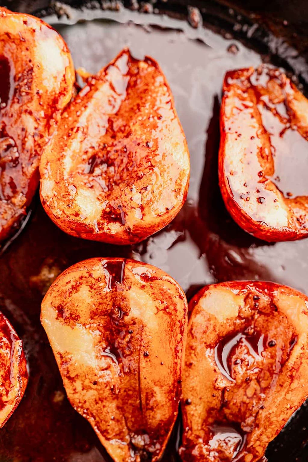 Chocolate Balsamic Glazed Pears with Toasted Pecans - MOON and spoon ...