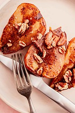 Chocolate Balsamic Glazed Pears with Toasted Pecans - MOON and spoon ...