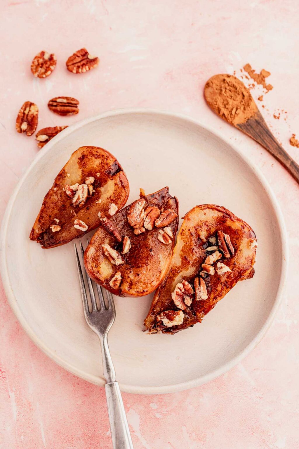 Chocolate Balsamic Glazed Pears with Toasted Pecans - MOON and spoon ...