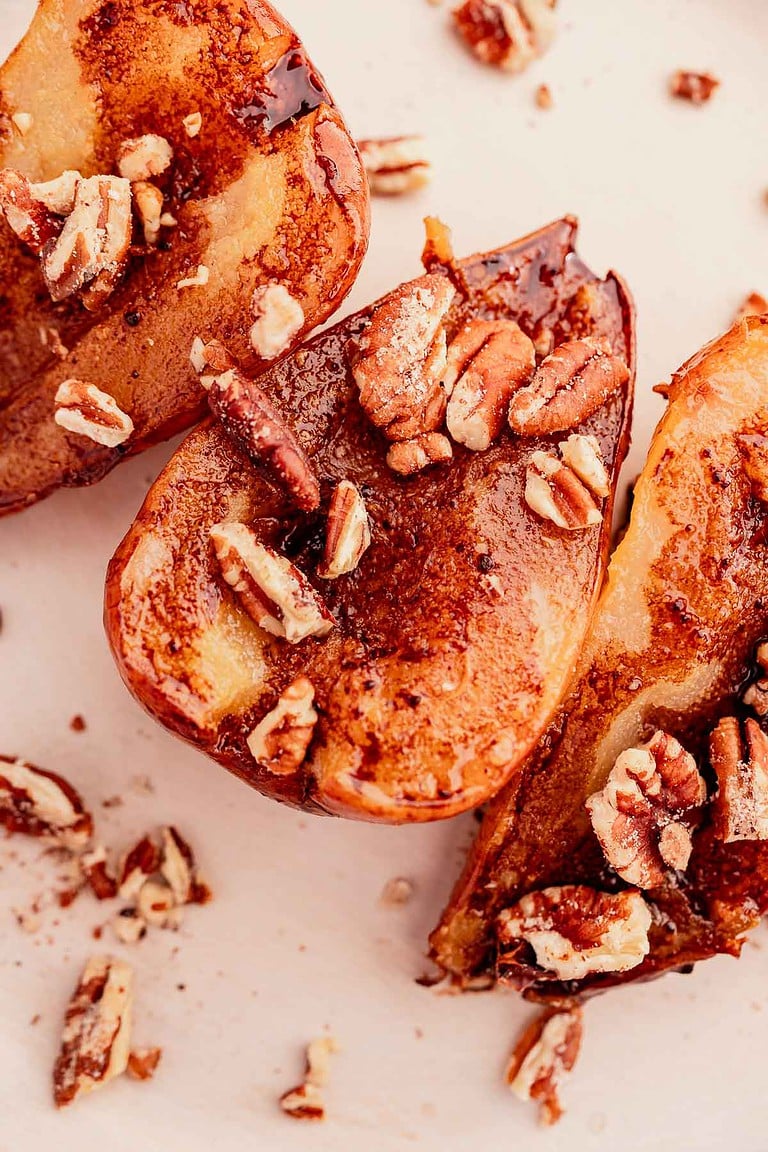 Chocolate Balsamic Glazed Pears with Toasted Pecans - MOON and spoon ...