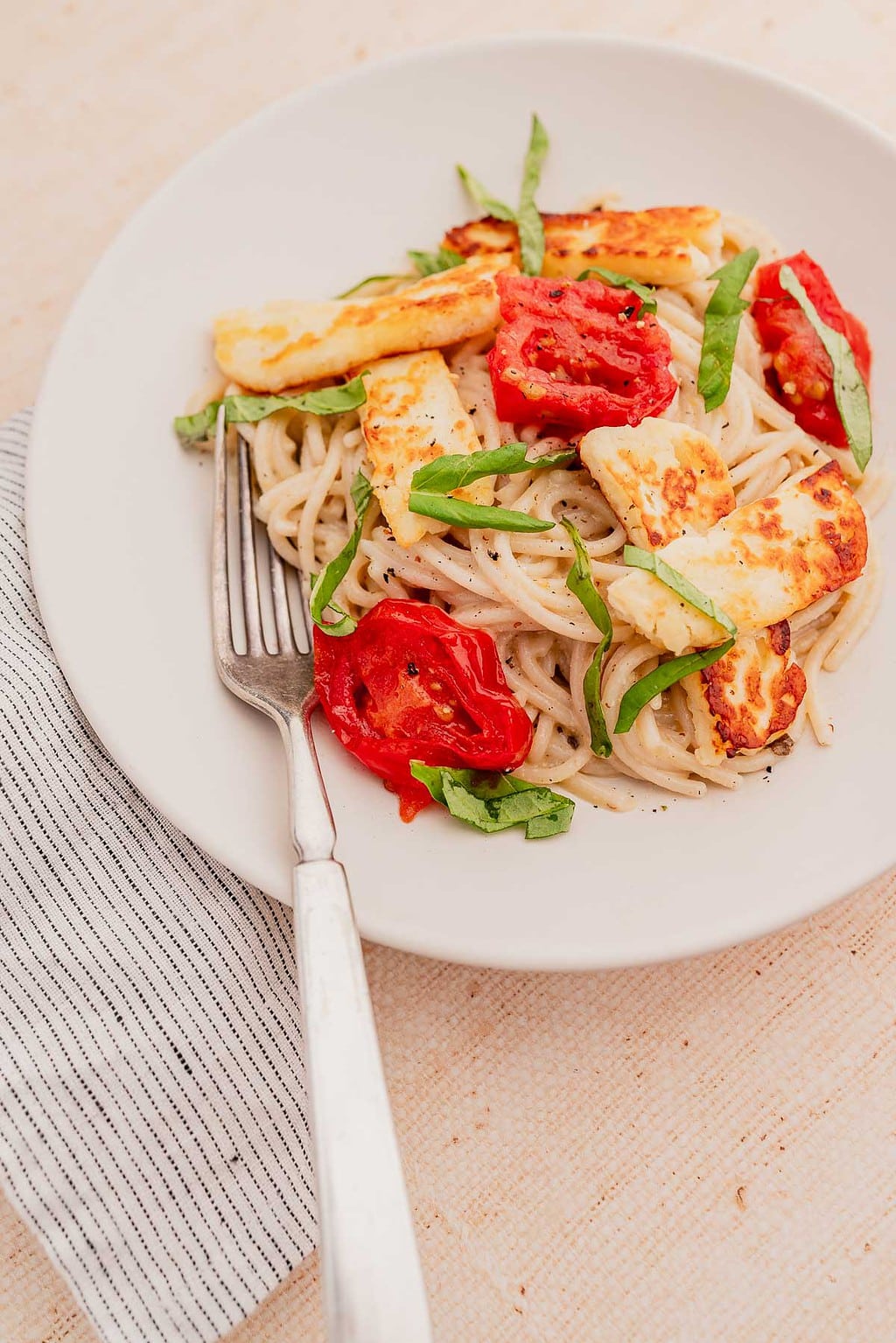 Creamy Halloumi Pasta - MOON and spoon and yum