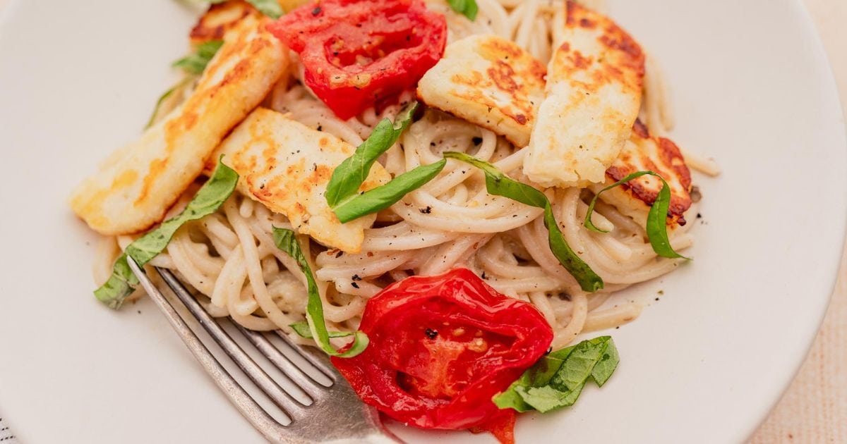Creamy Halloumi Pasta - MOON and spoon and yum