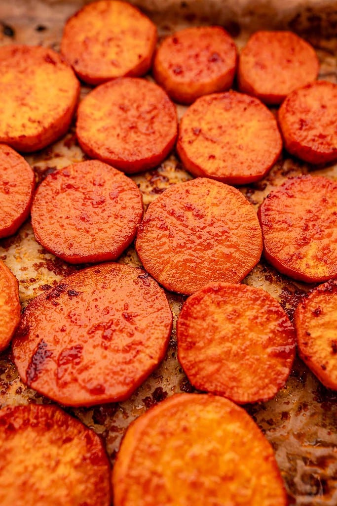 Oven Baked Sweet Potato Slices - MOON and spoon and yum