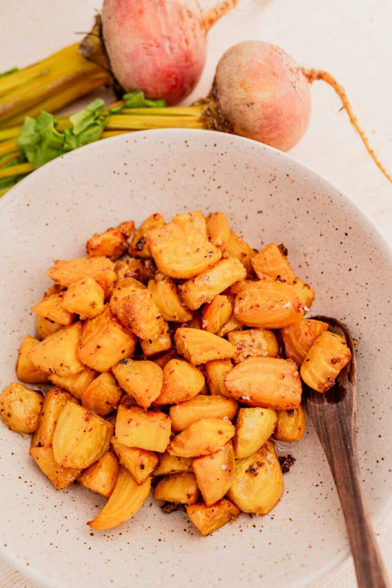 Honey-Dijon Roasted Golden Beets - MOON and spoon and yum