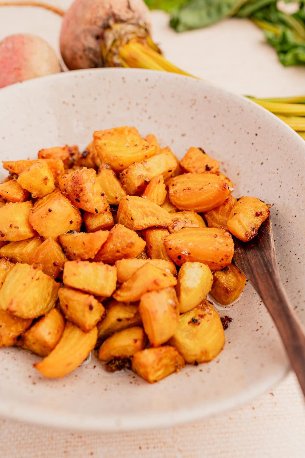 Honey-Dijon Roasted Golden Beets - MOON and spoon and yum