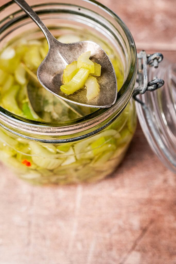 Easy Pickled Celery (Quick and Delicious!) - MOON and spoon and yum