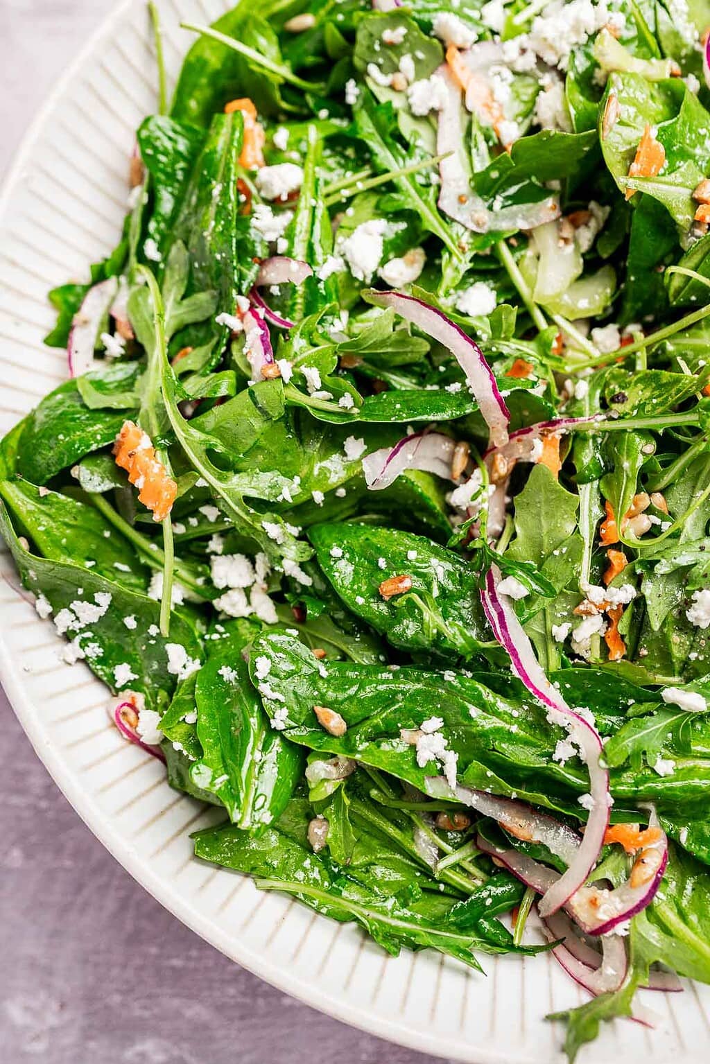 A Delightful Spinach and Arugula Salad Recipe - MOON and spoon and yum