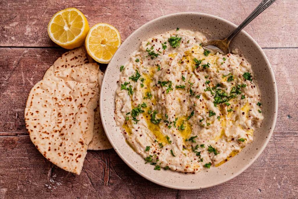 Mutabal Recipe (The Creamiest Middle Eastern Eggplant Dip)