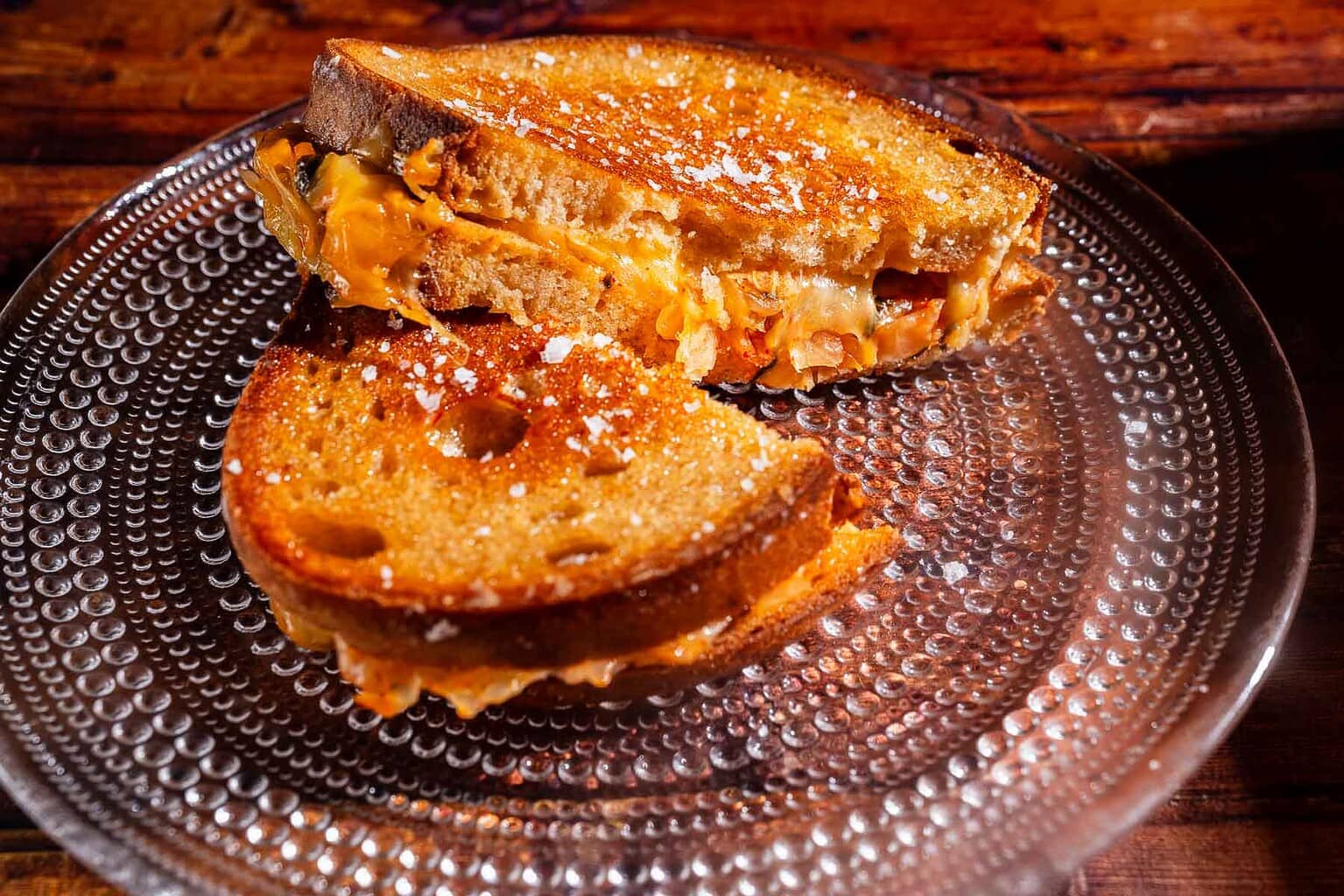 Salted Honey Butter Kimchi Grilled Cheese - The Good Men Project