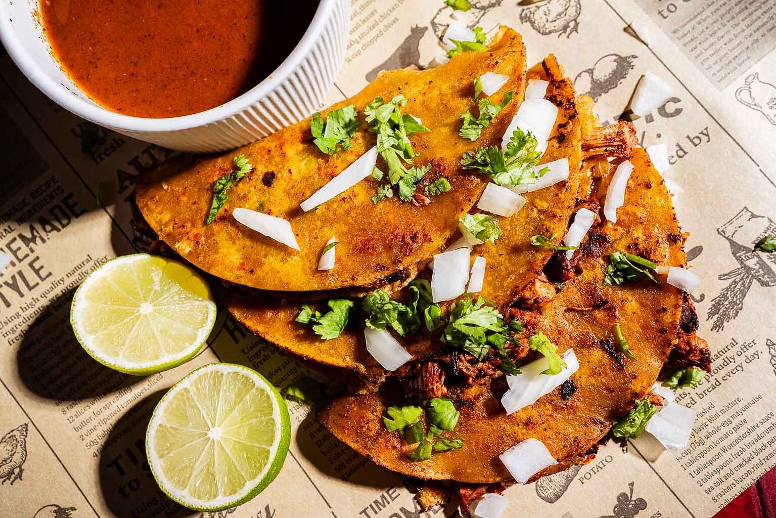 Crispy Jackfruit Birria Tacos (Quesabirria)